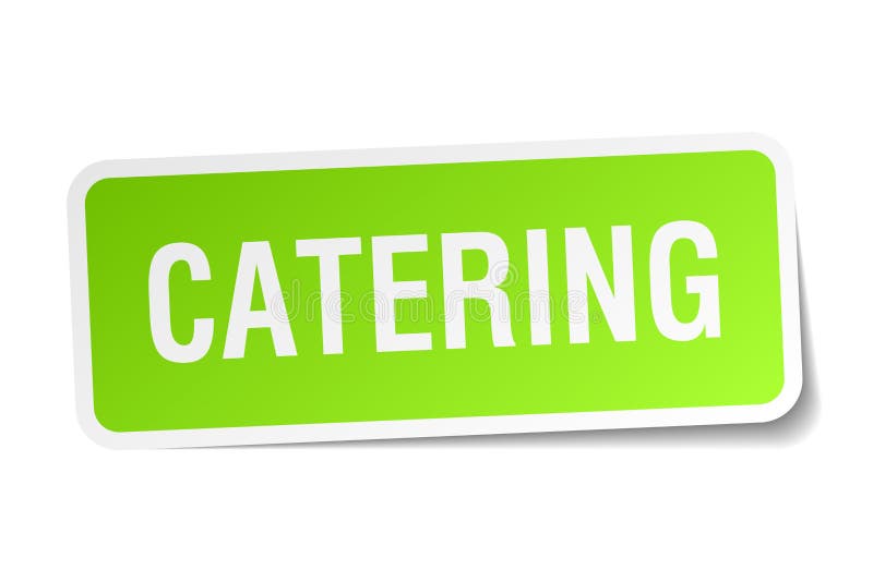 Catering Sticker. Catering Sign Set Stock Vector - Illustration of ...