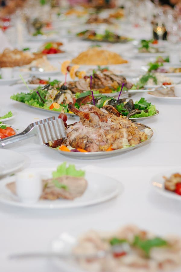 A catering table stock image. Image of party, variety - 97970685