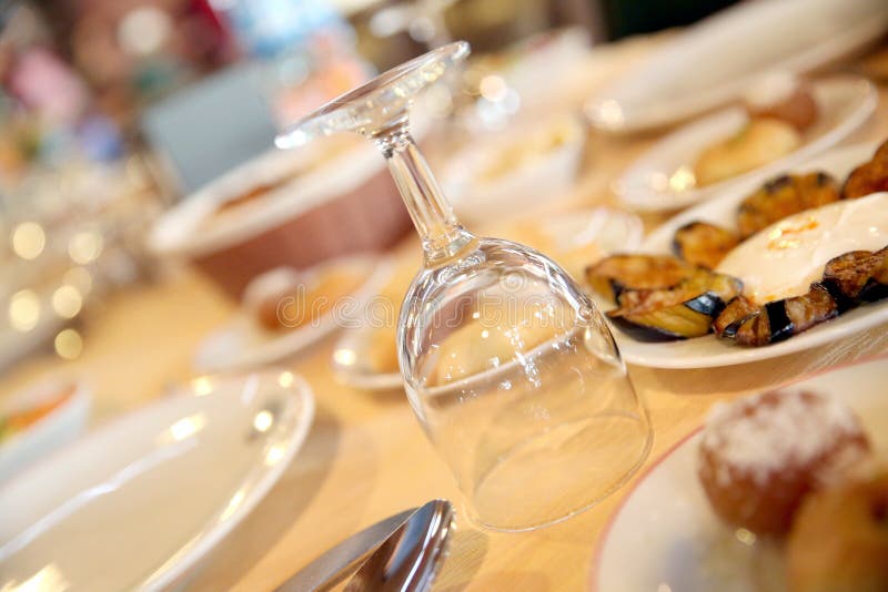 Catering table set stock photo. Image of decor, event - 56061032