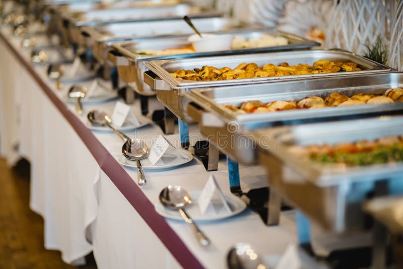 Catering Wedding Buffet for Events Stock Photo - Image of business ...