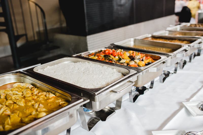 Catering Wedding Buffet Events Stock Photo - Image of meat, meal: 103636592
