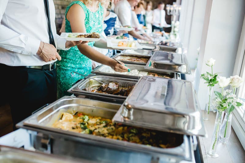 Catering Wedding Buffet Events Stock Photo - Image of food, dinner ...