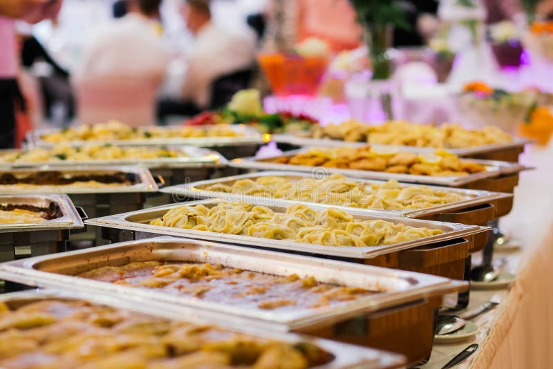 Catering Wedding Buffet Food Stock Image - Image of marriage ...