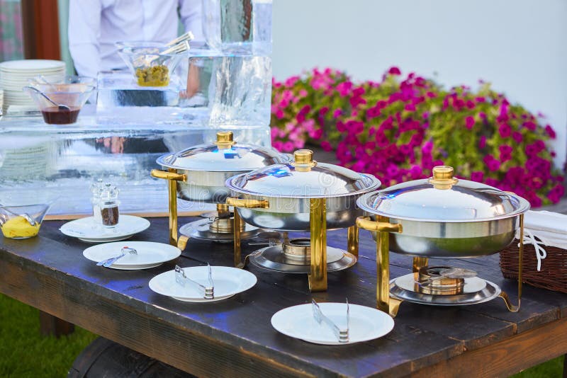 The Catering Wedding Buffet Ready for Events Stock Image - Image of ...