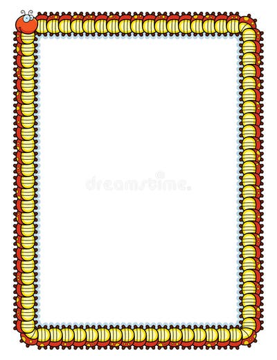 Caterpillar Border stock vector. Illustration of border - 16400571