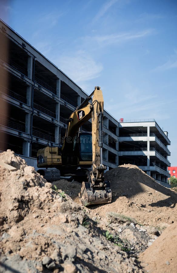 Caterpillar (CAT) Excavator Editorial Stock Image - Image of special ...