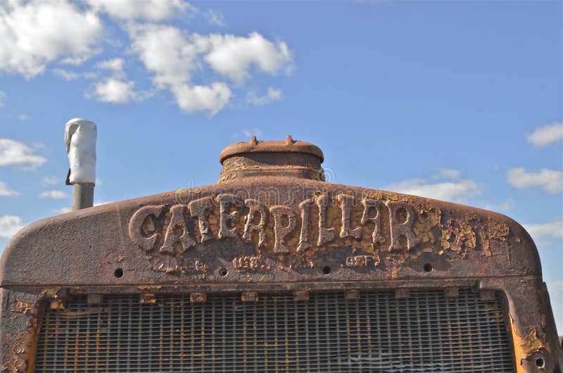 Caterpillar Grill of an Old Bulldozer Editorial Image - Image of ...