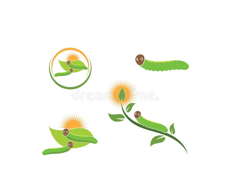 Caterpillar Logo Icon Vector Illustration Design Stock Vector ...
