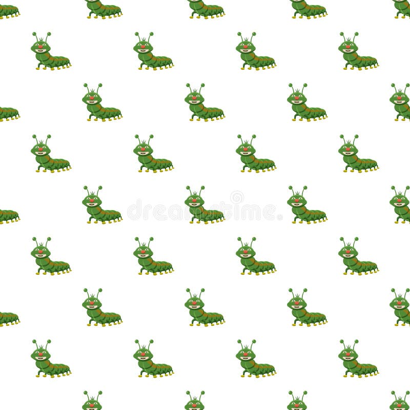 Caterpillar pattern stock vector. Illustration of repeat - 120200575