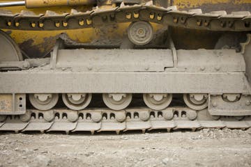 Caterpillar Tracks or Treads Stock Image - Image of mechanism, machine ...