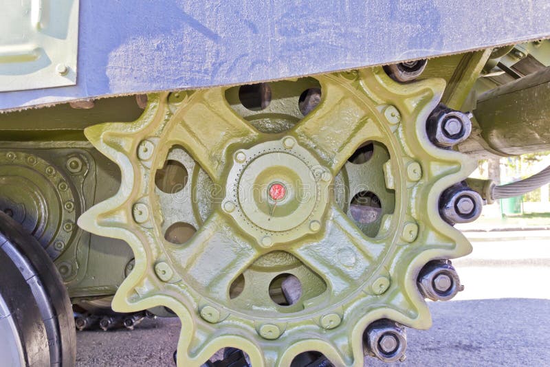 Caterpillar Wheel of Military Transport Stock Photo - Image of armed ...