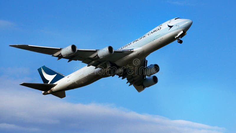 Cathay Pacific Cargo Boeing 747 Editorial Photography - Image of wings ...