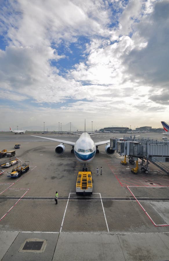 Cathay Pacific Plane at Hong Kong Airport Editorial Photo - Image of ...