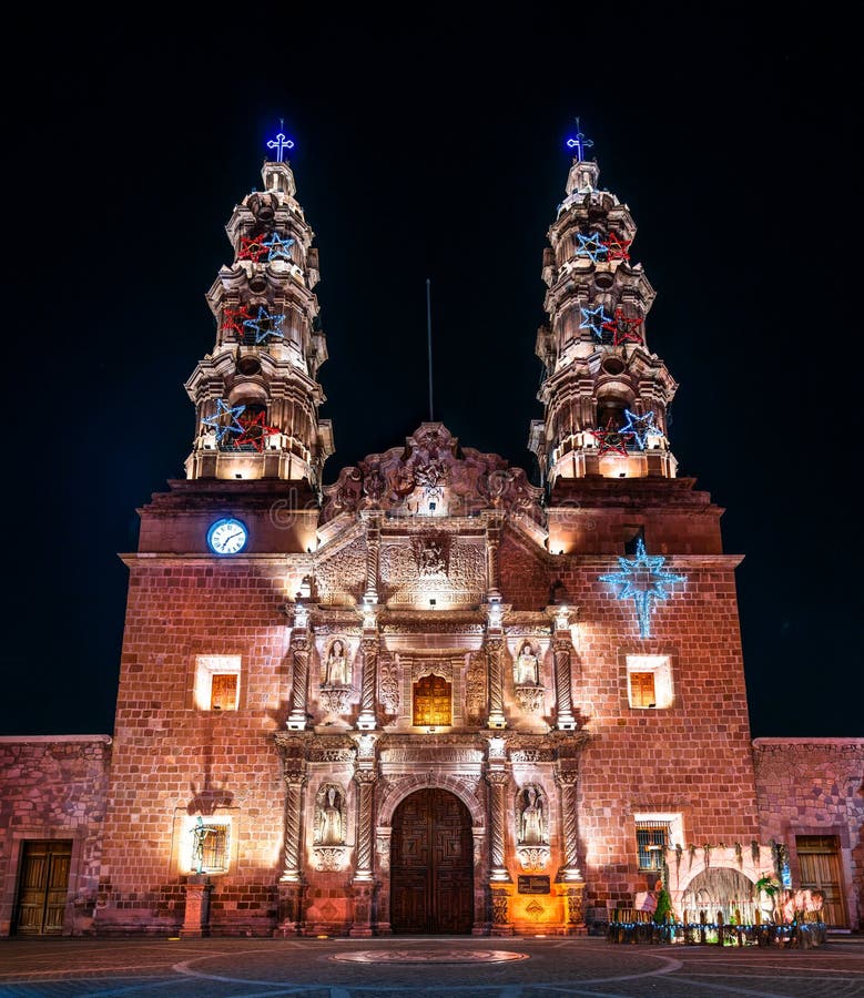 Cathedral of Aguascalientes in Mexico Stock Image - Image of famous ...