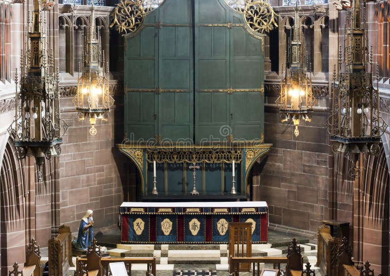Cathedral alter editorial stock image. Image of alter - 18991814