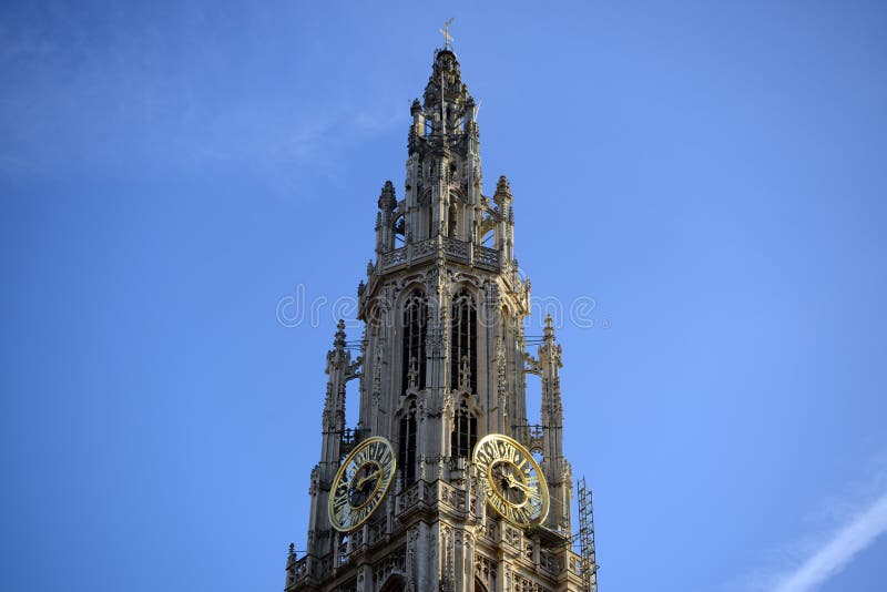 The cathedral of Antwerp stock photo. Image of belgium - 28624000