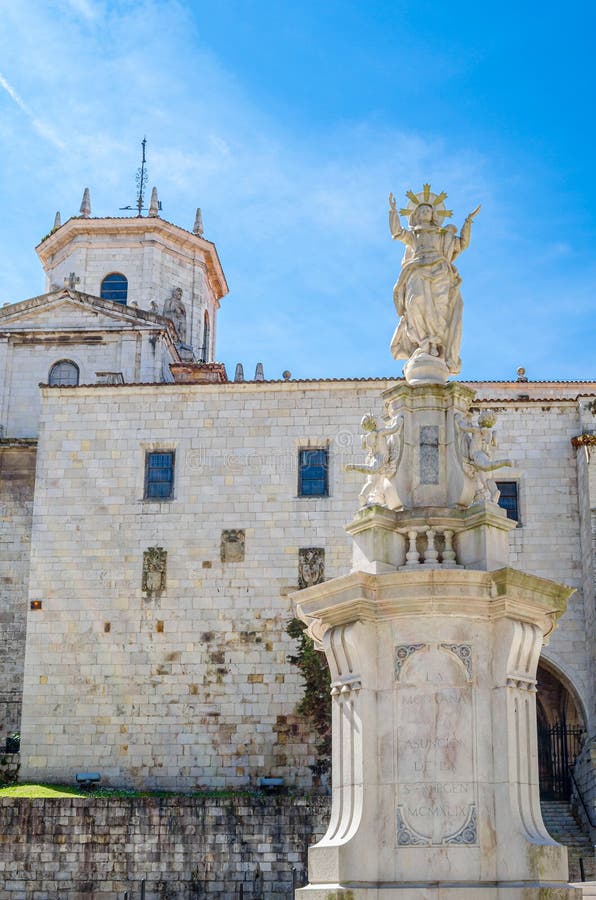 The Gothic Cathedral of the Assumption of Our Lady in Santander, Spain ...