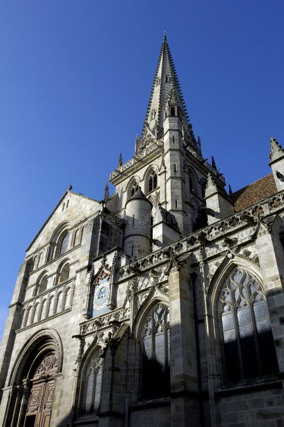 Cathedral of Autun stock photo. Image of france, burgondy - 6473996