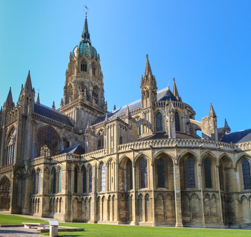 Cathedral of Bayeux, Normandy, France Stock Image - Image of religion ...