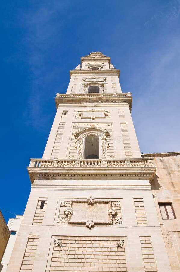 Cathedral Belltower. Lecce. Puglia. Italy. Stock Photo - Image of ...
