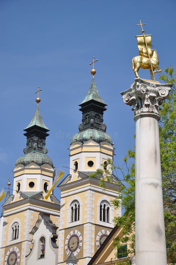 Cathedral in Brixen/Bressanone in South Tyrol Stock Photo - Image of ...