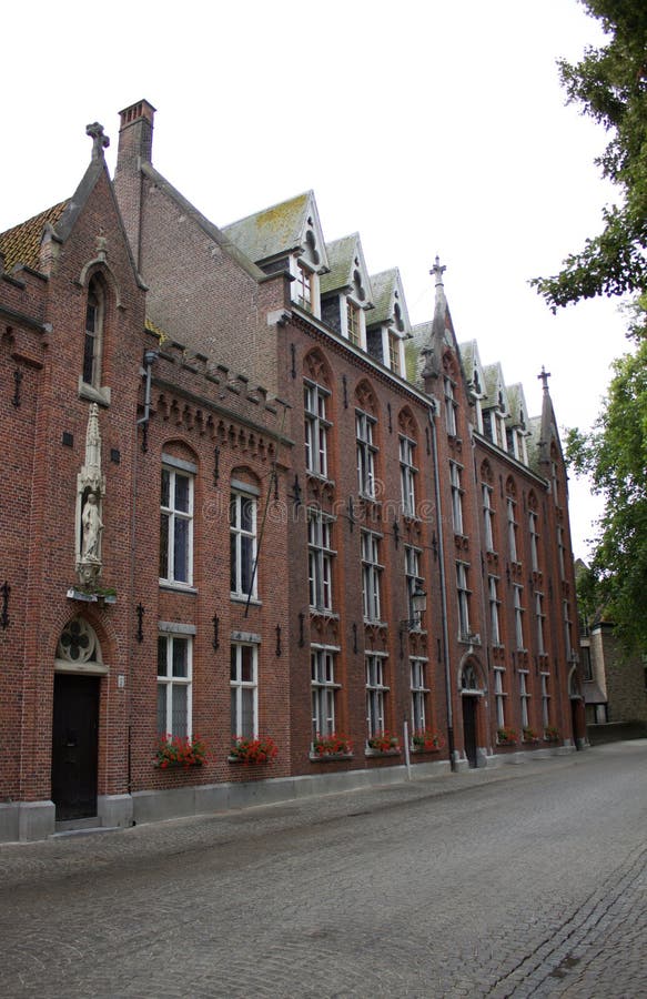 Cathedral in Bruges stock image. Image of destination - 107941477