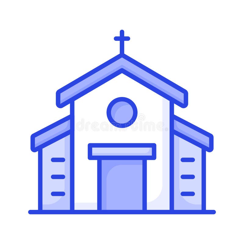 A Cathedral Building, Christian Wedding House, Church Editable Vector ...