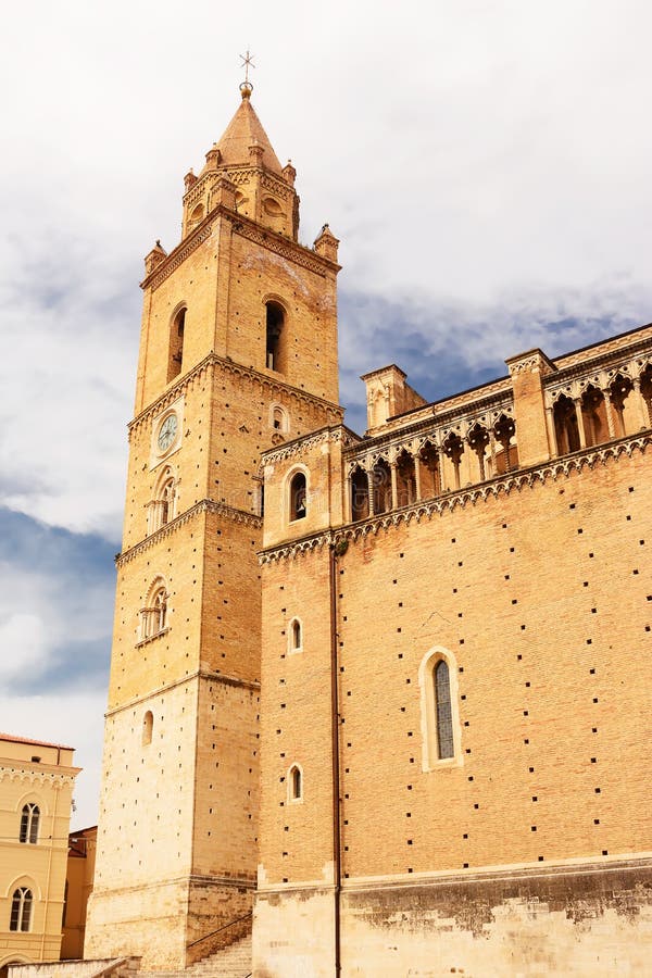 Cathedral of San Giustino in Chieti (Italy) Stock Image - Image of ...