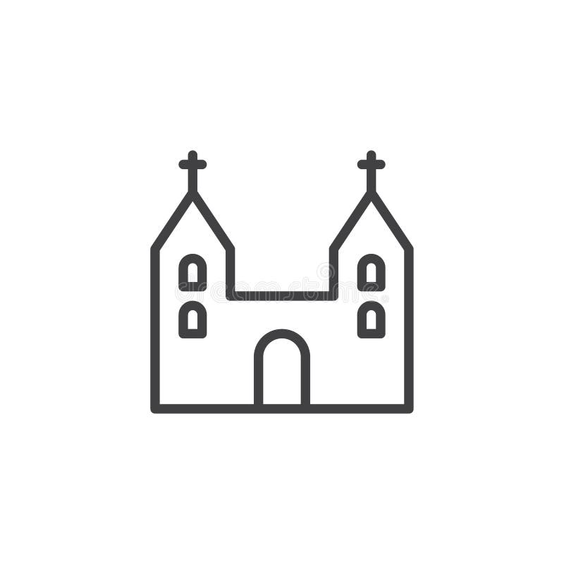 Church building line icon stock vector. Illustration of icon - 108562826 Church building line icon stock vector. Illustration of icon - 108562826