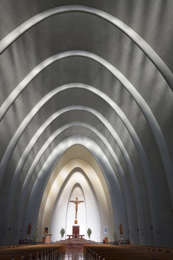 Cathedral Church of Chillan, Chile Stock Image - Image of altar ...