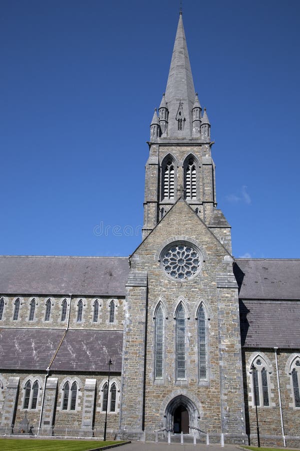 Cathedral Church; Killarney Stock Image - Image of tower, building ...