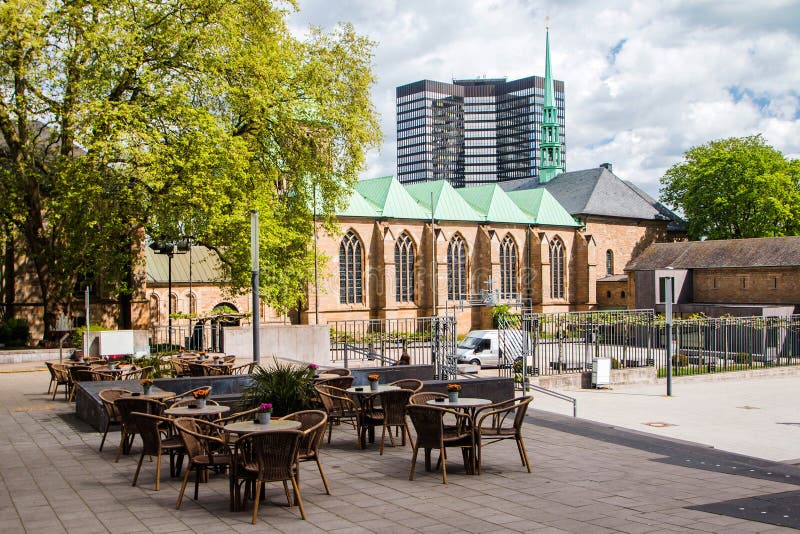 Cathedral in the City of Essen, Germany Stock Image - Image of urban ...