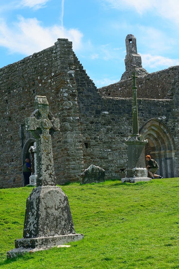 Cathedral, Clonmacnoise, Ireland Editorial Photography - Image of ...