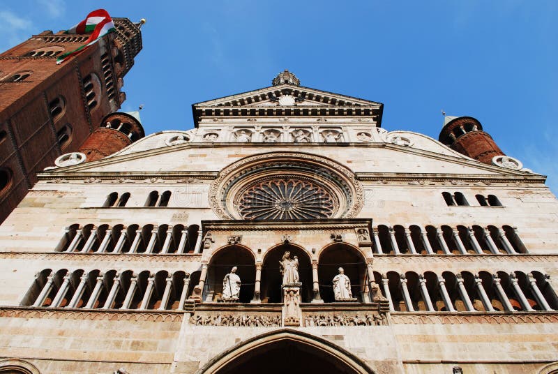 Cathedral, Cremona stock image. Image of italian, close - 19230437