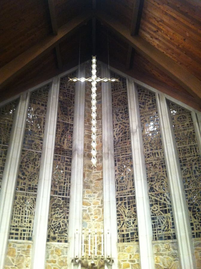 Cathedral Cross for Christ stock image. Image of stained - 48826343