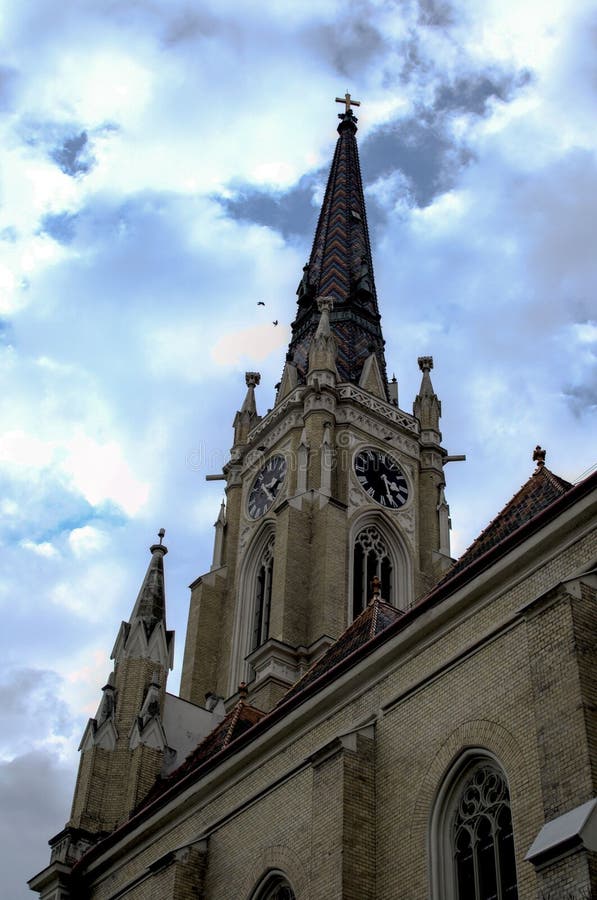 Cathedral Curch of Name of Mary Stock Photo - Image of christian ...