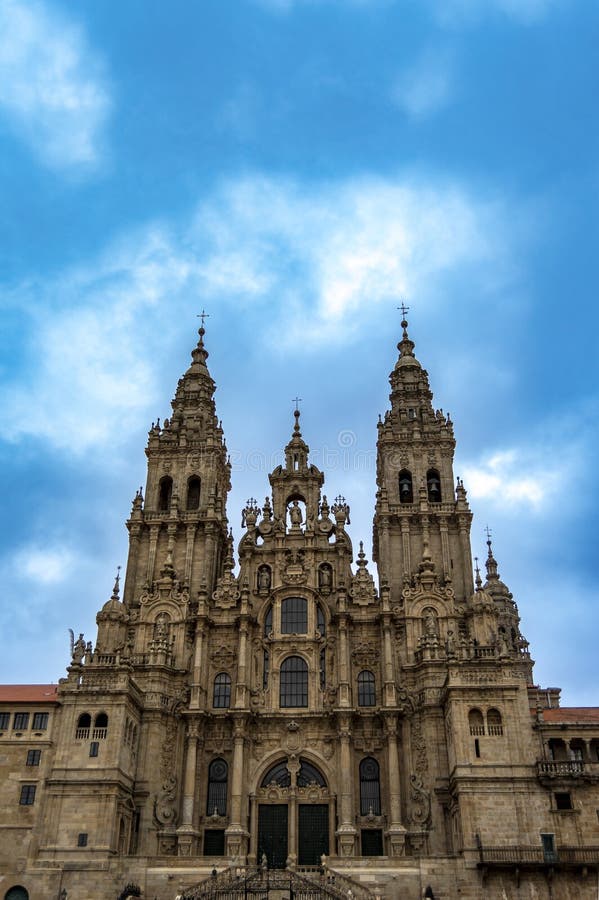 Cathedral De Santiago De Compostela Stock Image - Image of compostela ...