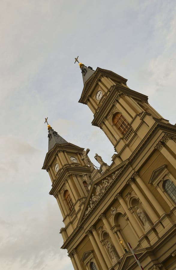 Cathedral of the Divine Saviour. Stock Image - Image of center ...