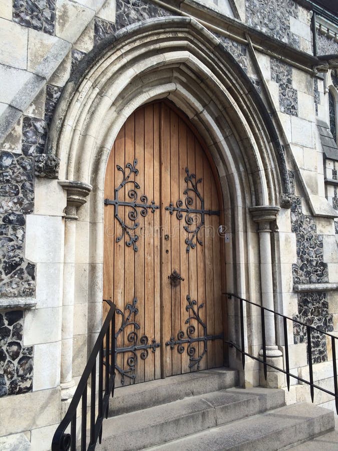 Cathedral doors stock image. Image of cathedral, church - 133486603
