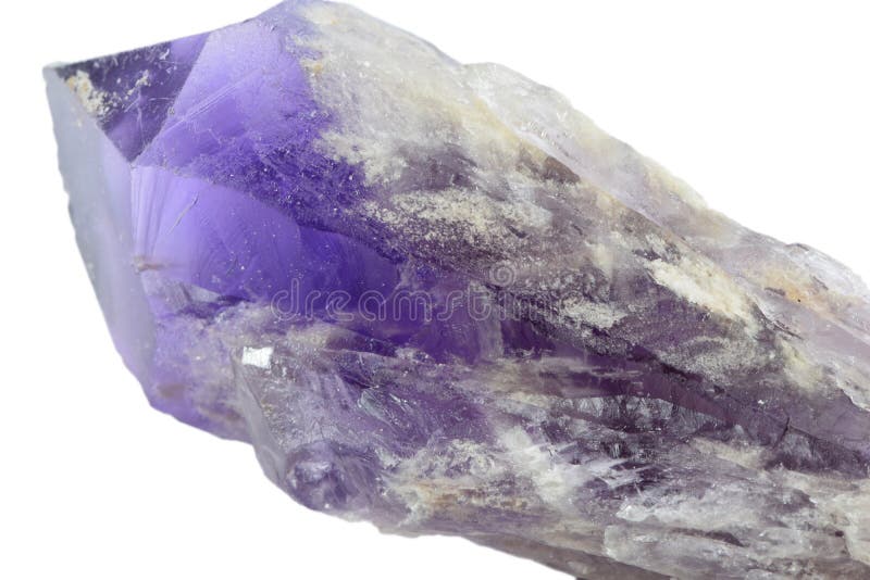 Cathedral Elestial Amethyst Closeup Stock Image - Image of purple ...