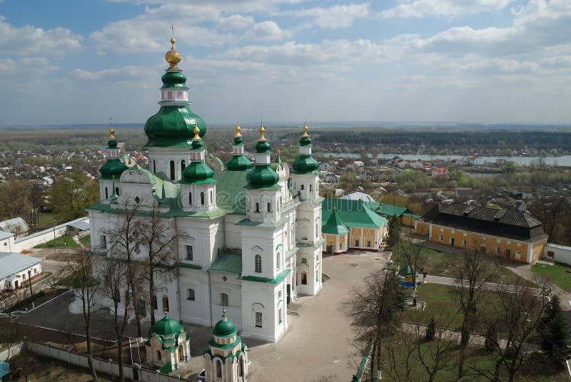 Orthodoxy Cathedral in Chernigov Stock Image - Image of lake, monastery ...