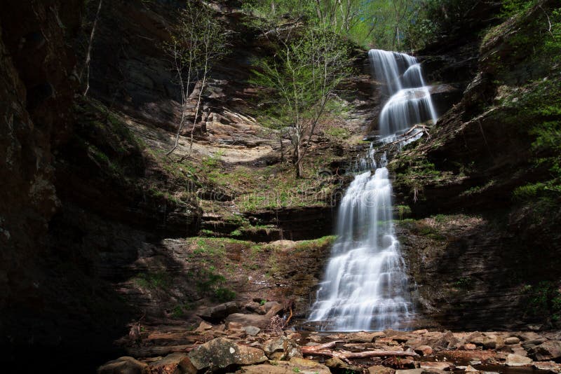 Cathedral Falls, Gauley Bridge, West Virginia Stock Image - Image of ...
