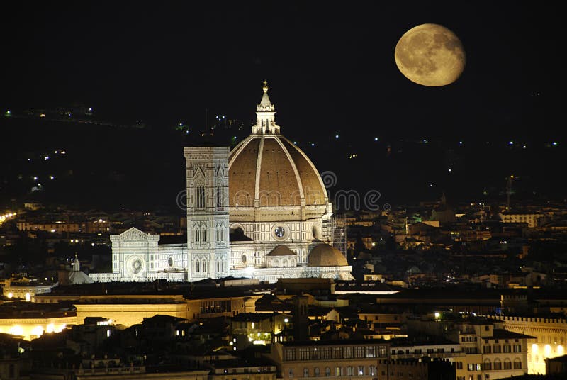 Florence City by Night , Italy Editorial Image - Image of history ...