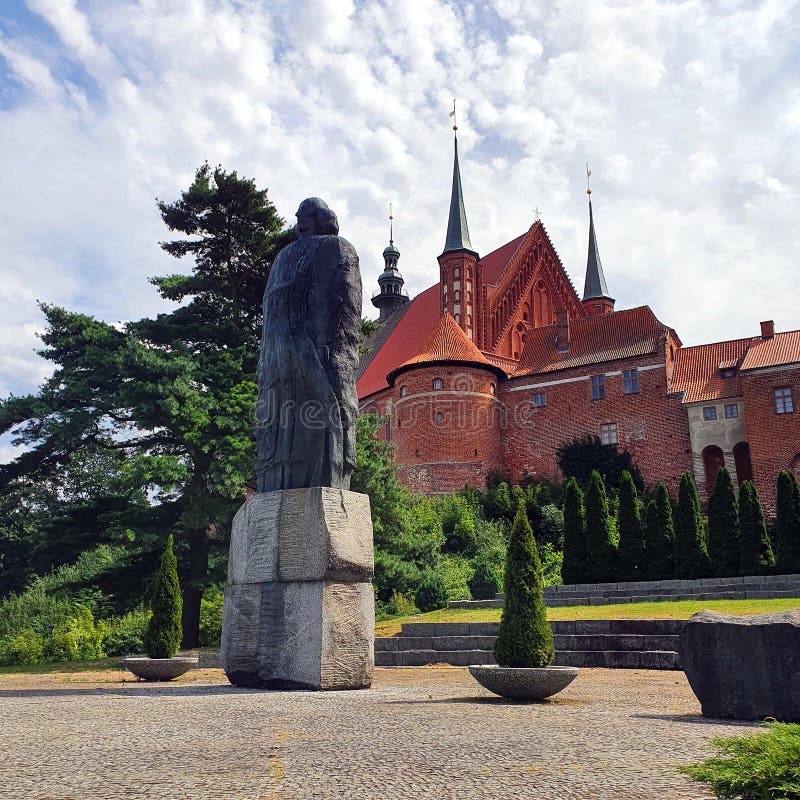 Cathedral in Frombork, Poland Stock Photo - Image of famous, road ...