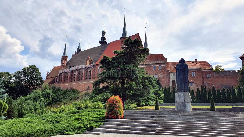 Cathedral in Frombork, Poland Stock Photo - Image of landmark, history ...