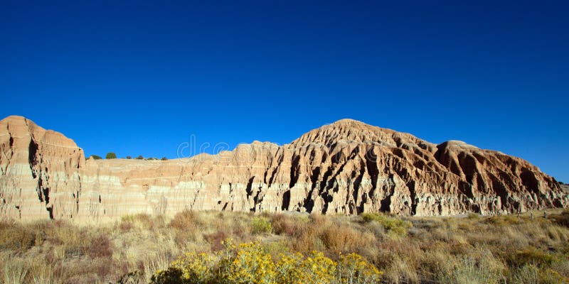 Rock Walls in the Mojave Desert at Cathedral Gorge State Park Stock ...