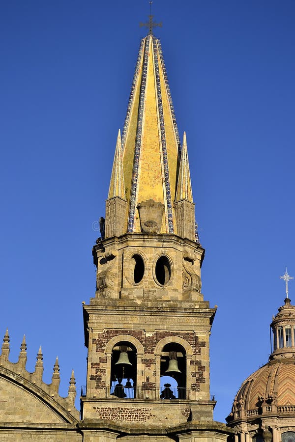 Cathedral Guadalajara Mexico At Night Stock Photo - Image of monument ...