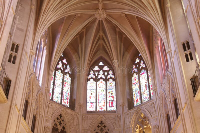 Cathedral Hall Ceiiing with Windows Editorial Photo - Image of cemetery ...