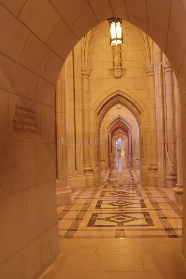 Cathedral Hallway editorial photo. Image of beautiful - 47393886