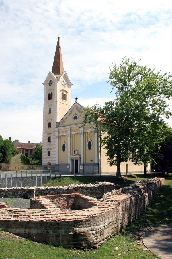 Cathedral of Holy Cross in Sisak, Croatia Editorial Image - Image of ...